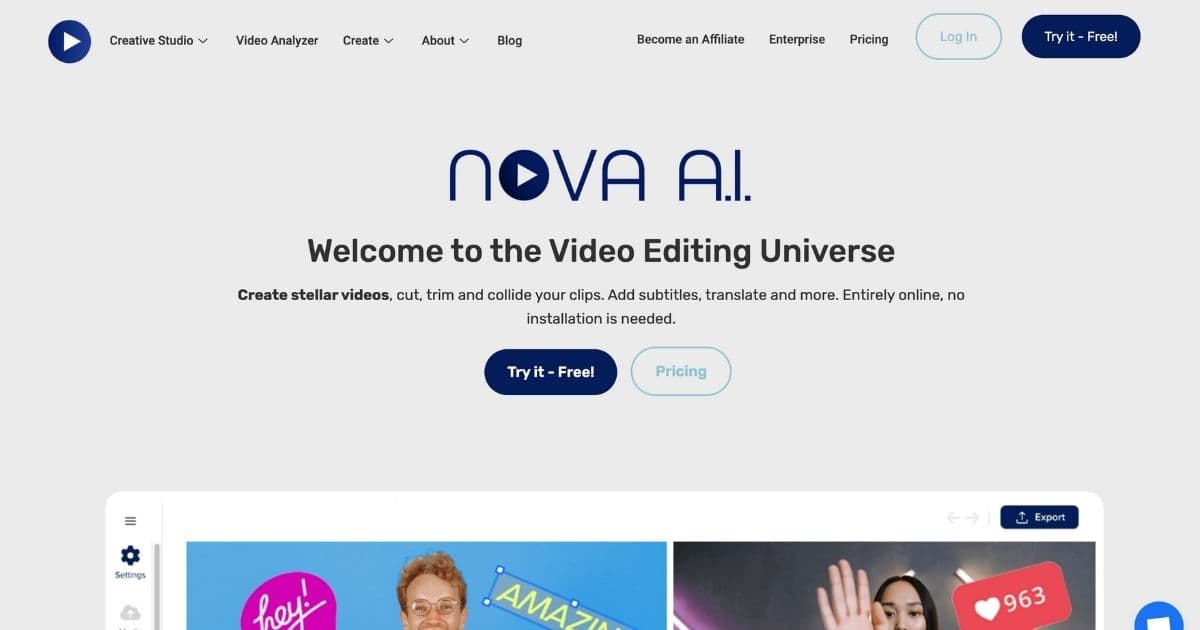 Nova: Unlock the power of online video editing - Dynamic Business