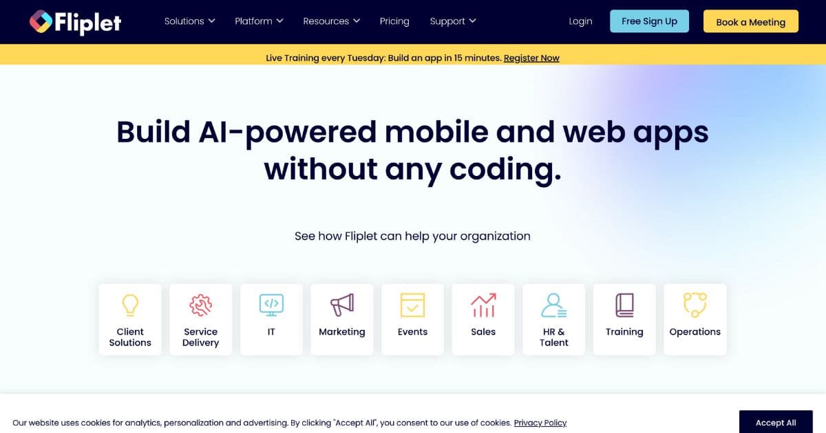 Fliplet: AI-powered app building without coding - Dynamic Business