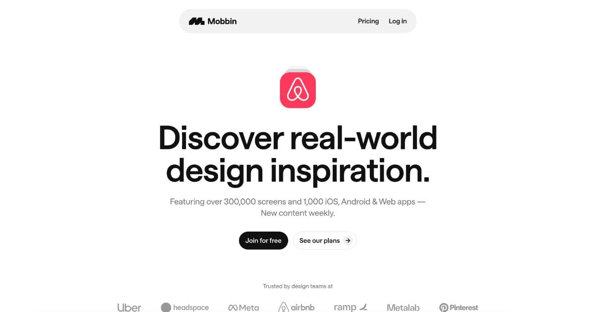Mobbin: Design inspiration tool - Dynamic Business