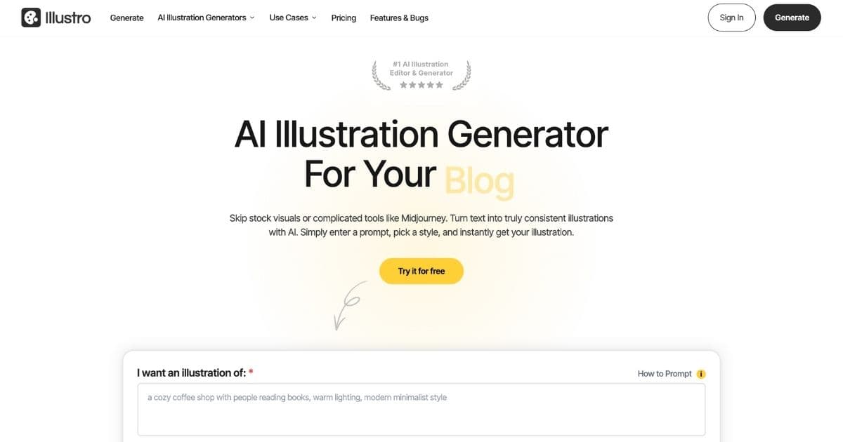 Illustro: AI-Powered Brand Illustration Generator - Dynamic Business
