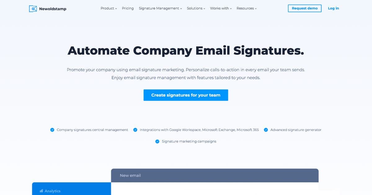 Newoldstamp: Email Signature Management Platform - Dynamic Business