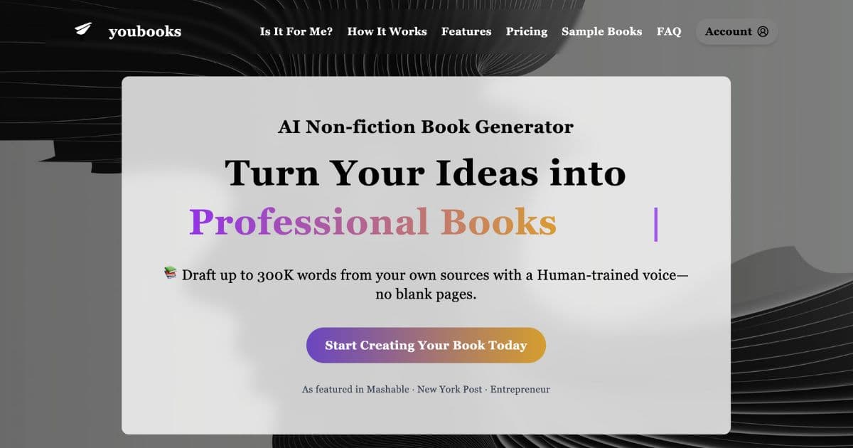 Youbooks: AI-Powered Content Creation Platform - Dynamic Business